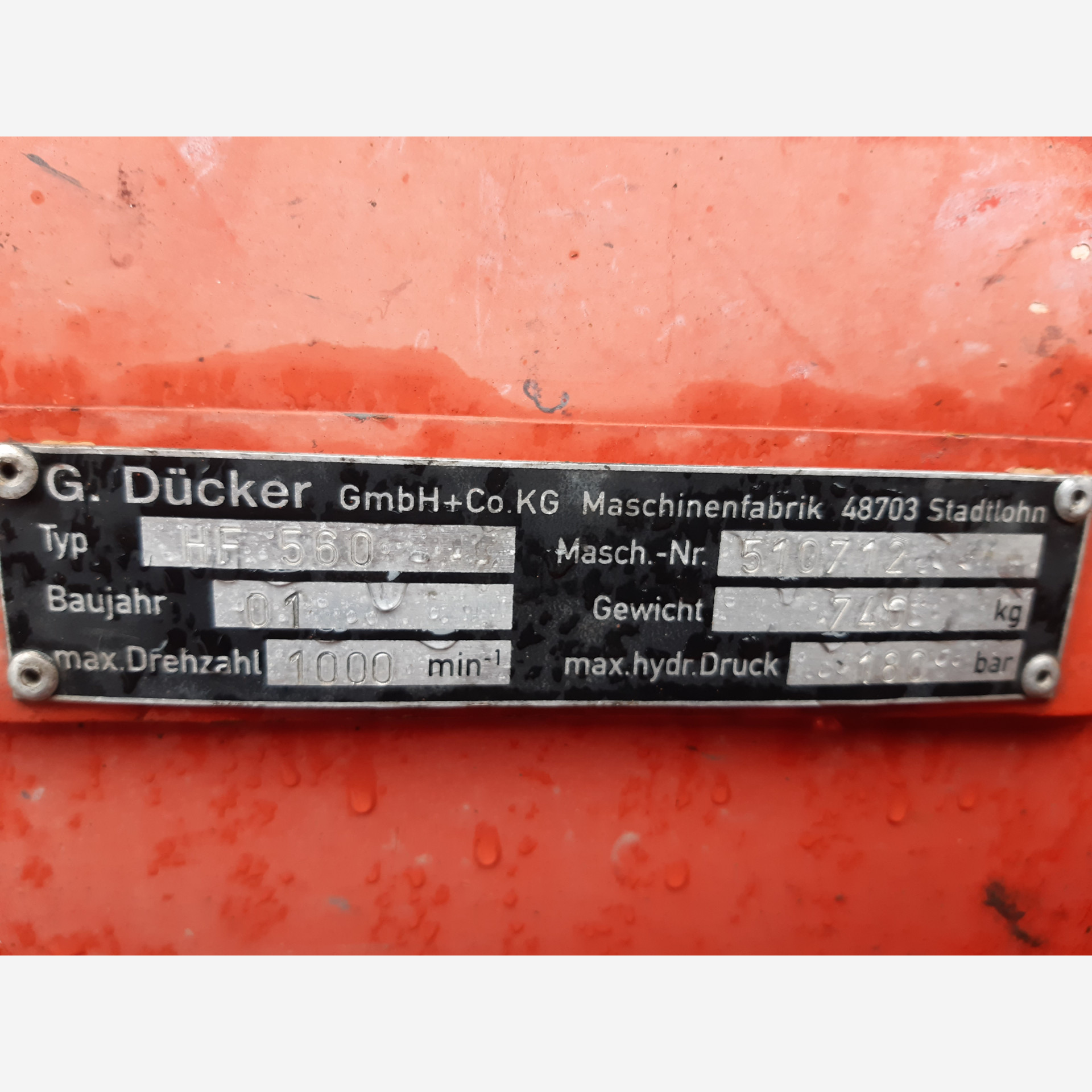 Holzhäcksler Typ Dücker Baujahr 2001 (Frontanbaugerät)